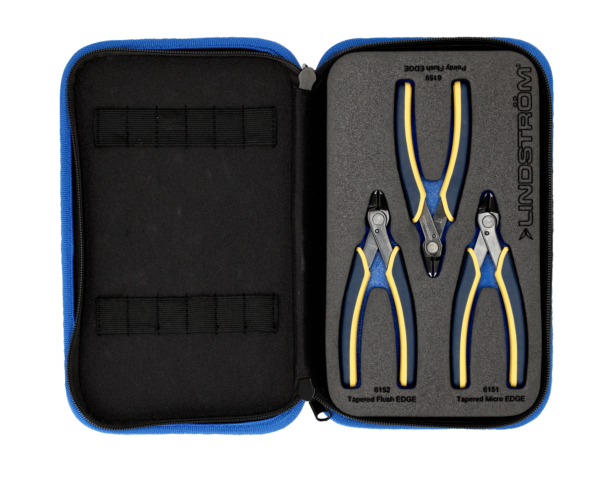 Set of 3 shear cutters with tapered micro and flush edge cutting result ...