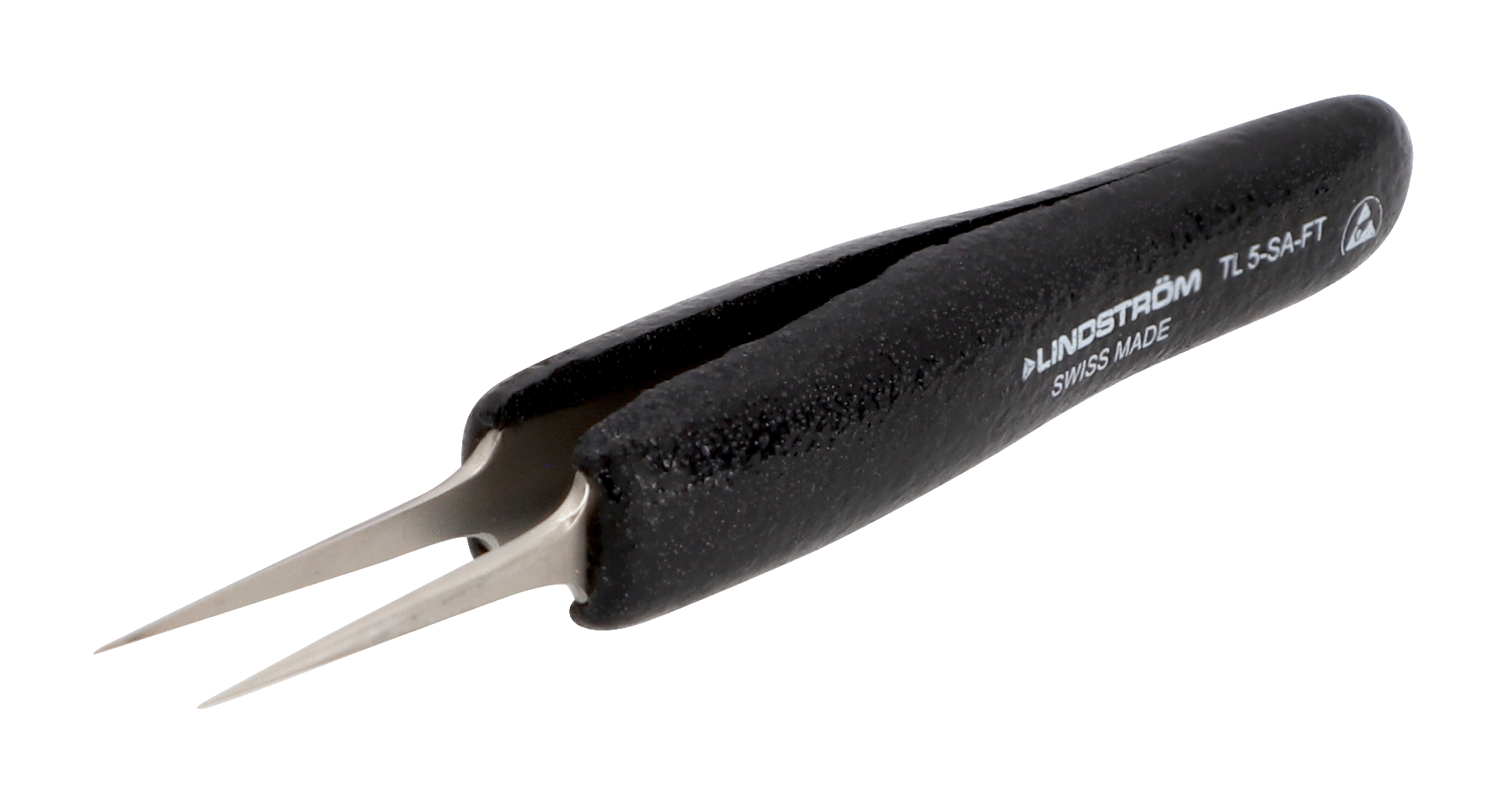 Precision Ergonomic Tweezers Type 5 with ESD Safe Handles and Straight ...
