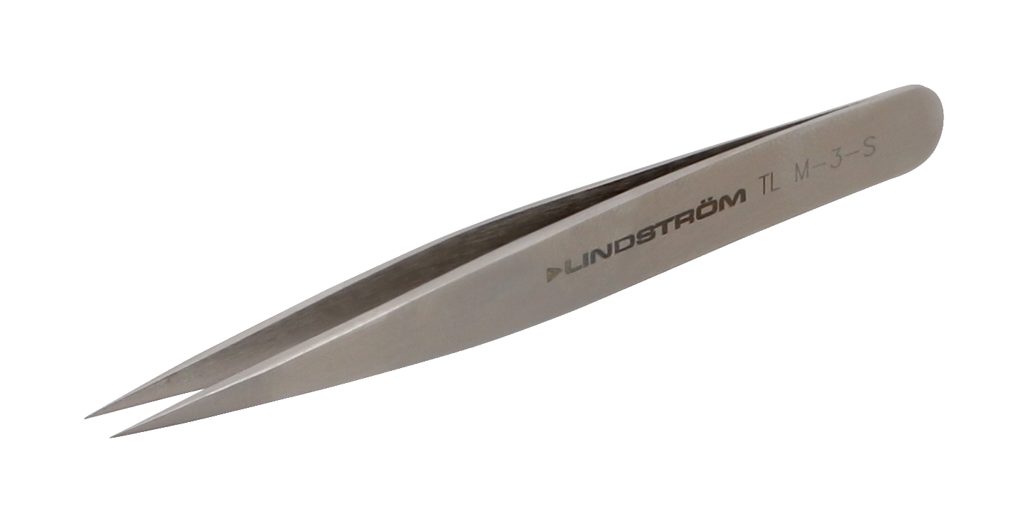 Miniature Tweezers, Type M3E with Straight, Very Fine, Pointed Tips ...